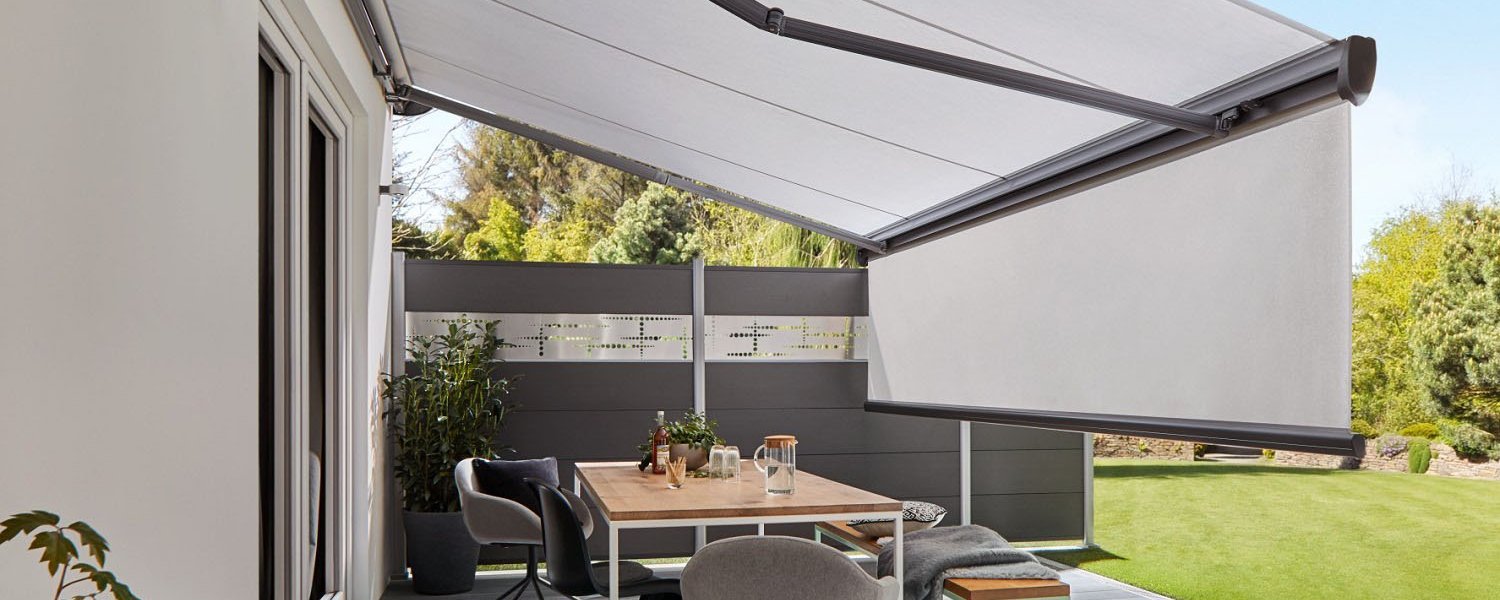 Beschattung der Terrasse bei tiefstehender Sonne