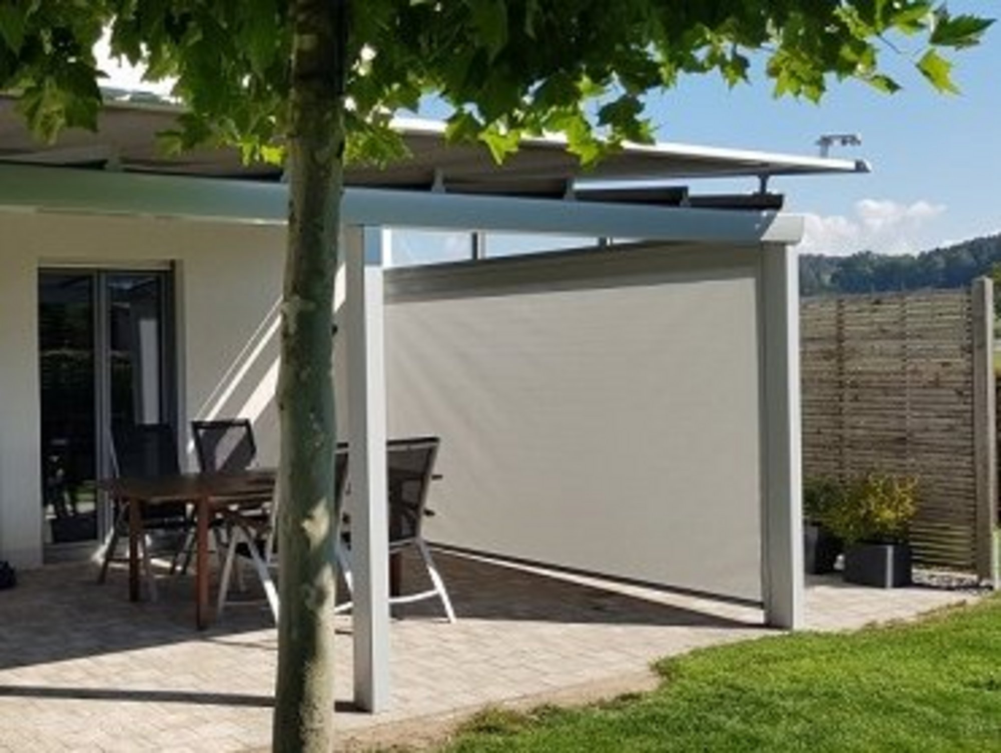 Beschattung der Terrasse bei tiefstehender Sonne | HEIM & HAUS Magazin